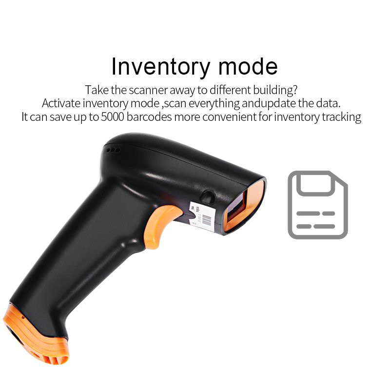 Wireless Barcode Scanner 2.4G CCD Bar Code Reader handheld ...