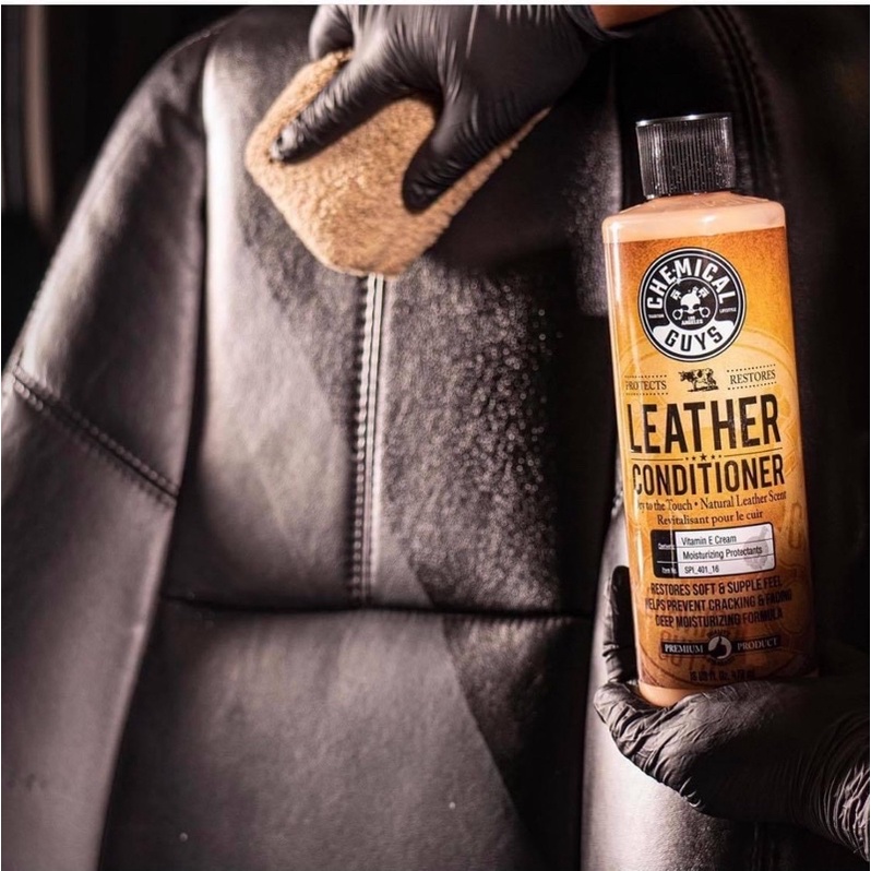 (ของแท้) Leather Conditioner (16 oz) chemicalguys - shine_car_detailing ...