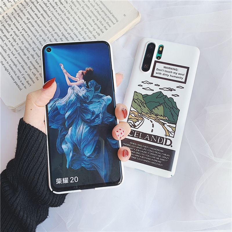 ภาพวาดสีน้ํามัน Huawei P 30 P Matte Hard Shell Nova 5 Pro - tronsnic03 ...