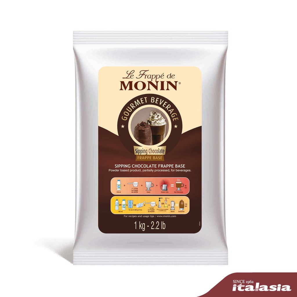 MONIN Sipping Chocolate Frappe Powder | ผงปั่น กลิ่น Sipping Chocolate ...