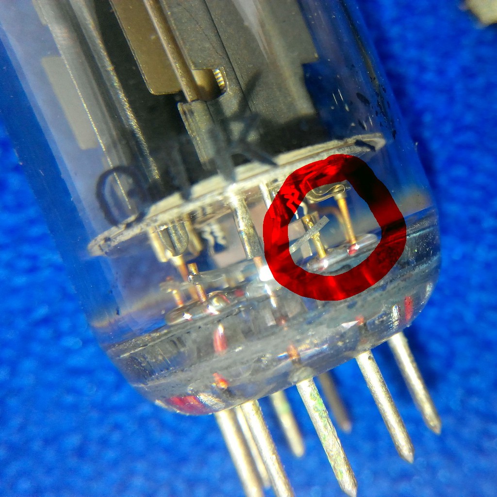 6N6P-I Gold grid 6Н6П หลอดอัพเกรด แทนหลอด 6N6 จีน ECC99 E182CC 6N30P ...