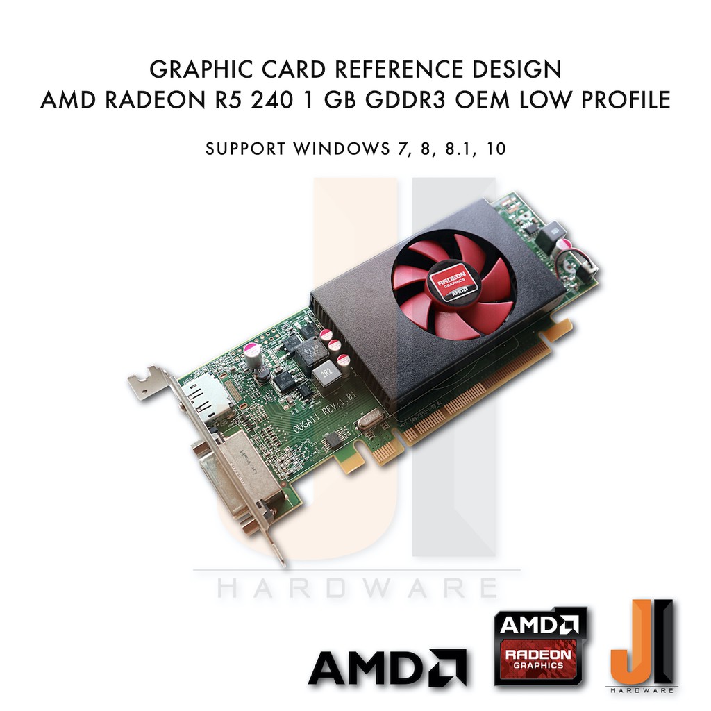 AMD Radeon R5 240 1GB 64-Bit GDDR3 Low Profile (มือสอง) - jihardware ...