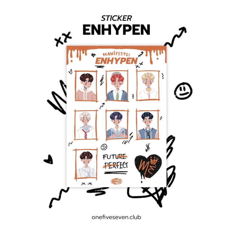 ENHYPEN sticker nametag (dicut) - engene.nn - ThaiPick