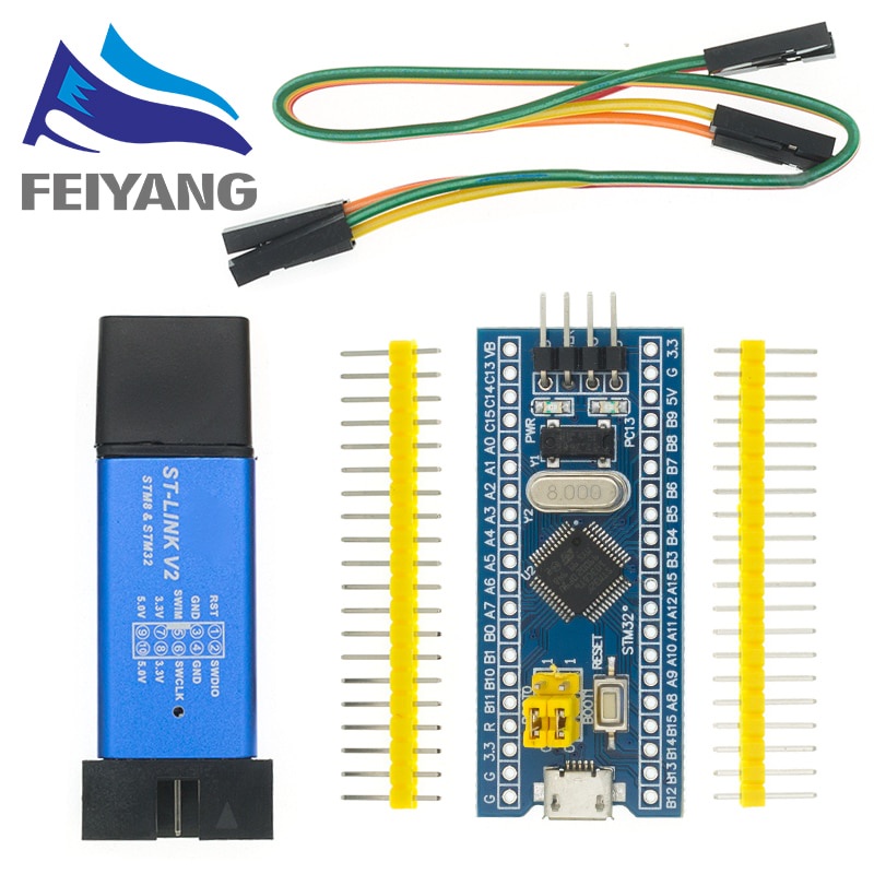 โมดูลบอร์ดไมโครคอนโทรลเลอร์ ระบบขั้นต่ํา STM32F103C6T6 STM32F103C8T6 ARM STM32 สําหรับ Arduino ...