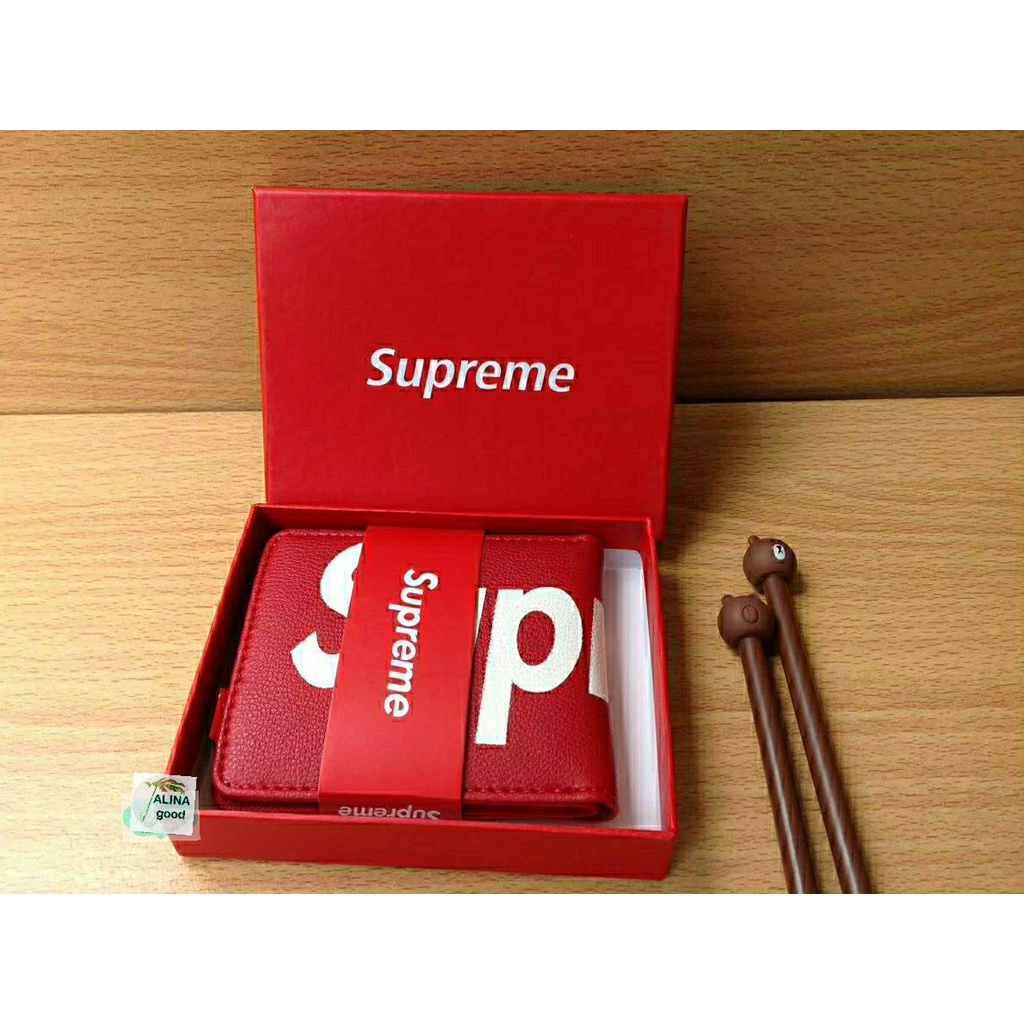 Supreme กระเป๋าสตางค์สุพรีม sp01 พร้อมกล่อง ใบสั้น - alinagood - ThaiPick