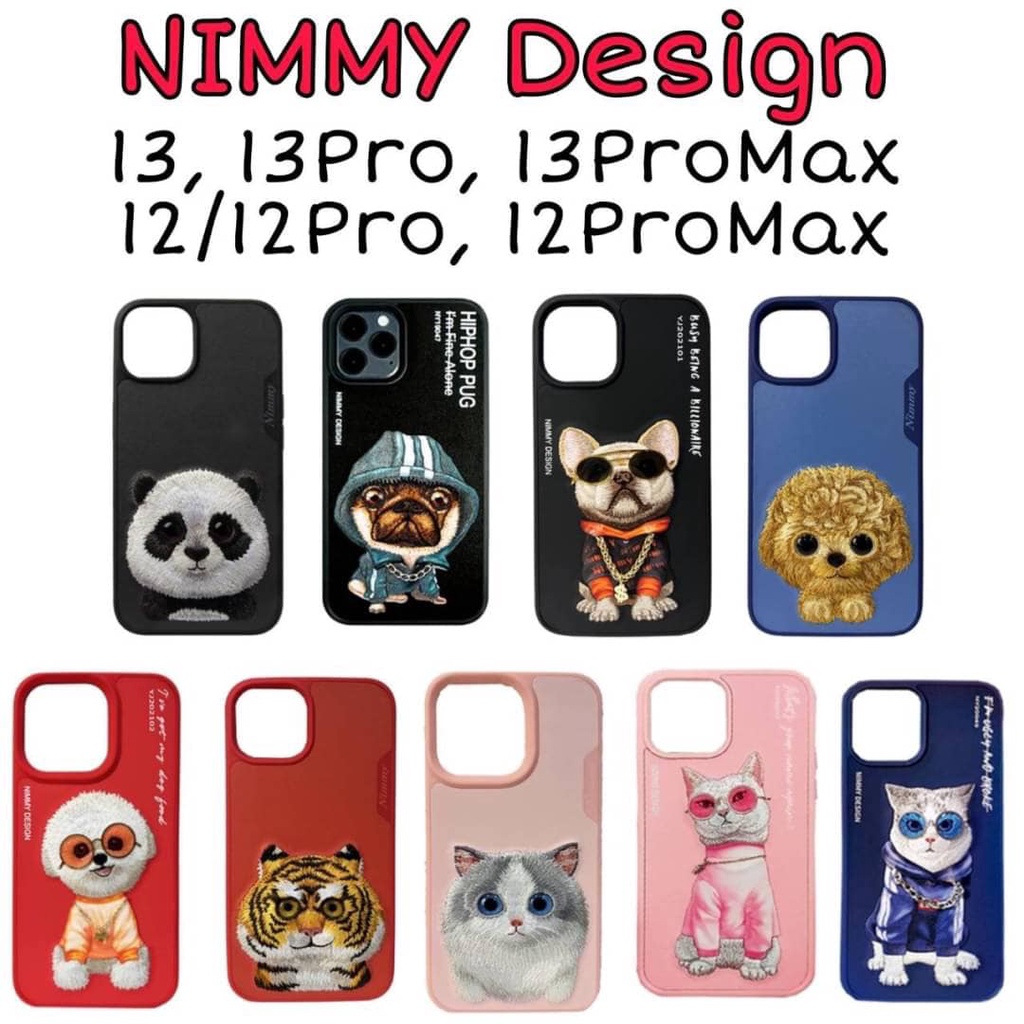NIMMY 360 Protection เคสปักลาย 3D For Iphone 13 13 Pro 13 Pro Max - k.accessories - ThaiPick