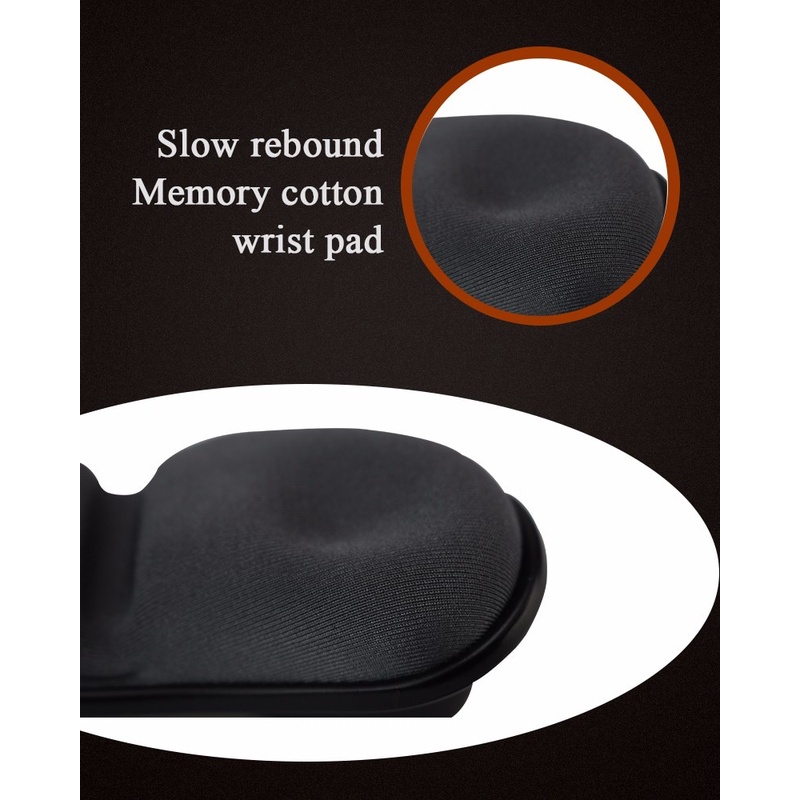[new]Memory Foam Gaming Mouse Pad Comfort 3D Wrist Rest Rubber Hand ...