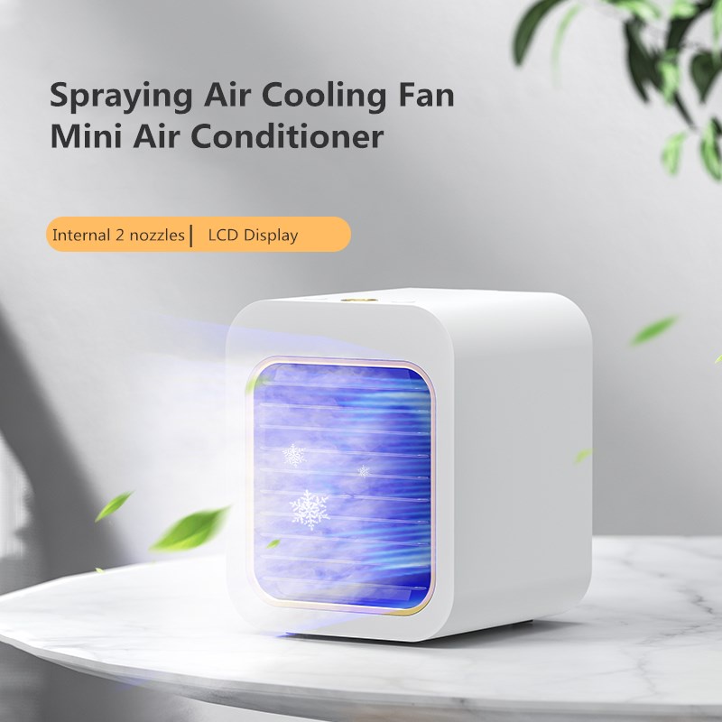4000mAh Rechargeable Portable Mini Air Conditioner Fan DC 5V Electric 3 ...