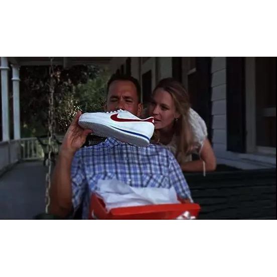 Cortez Forrest Gump white red men's and women's running shoes 807471 ...