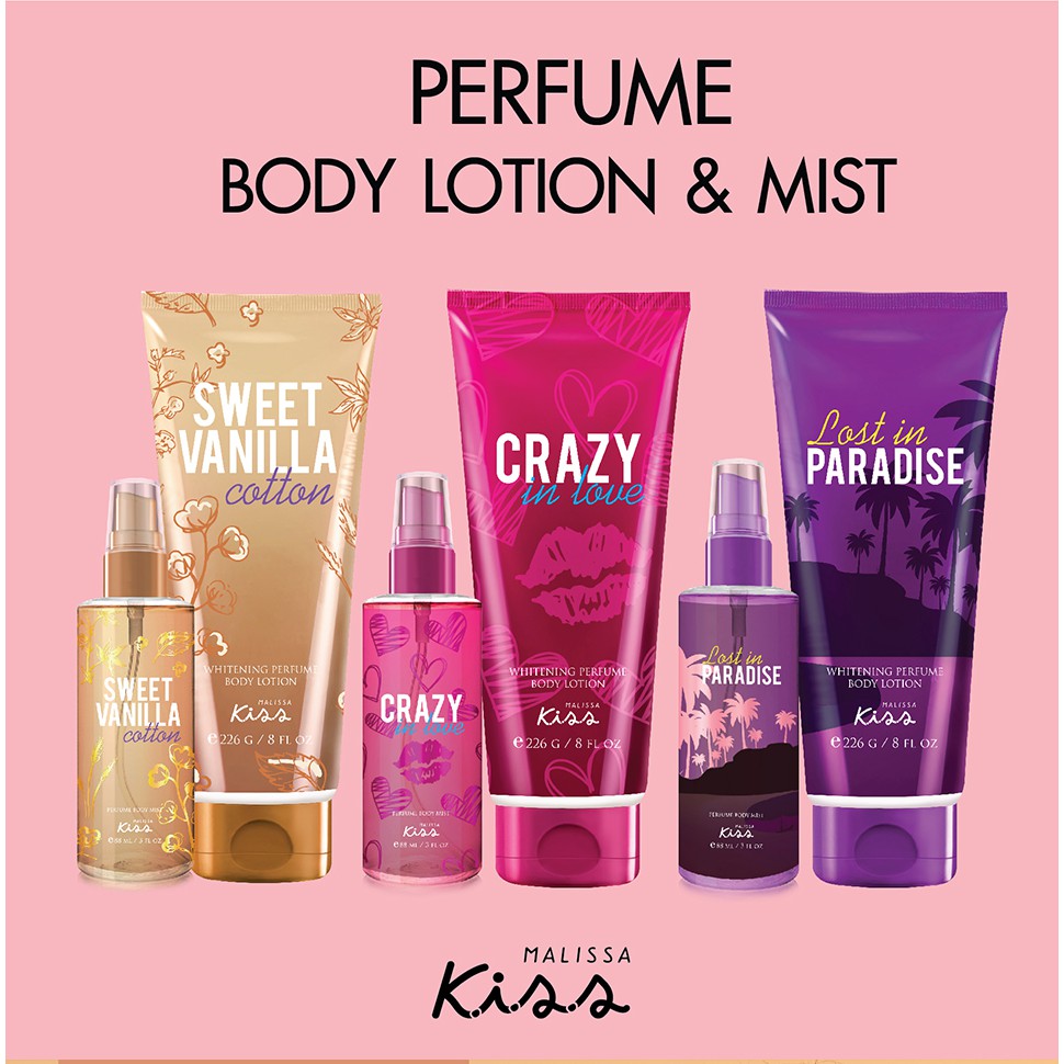 Clearance Malissa Kiss Perfume Body Mist 88ml กรุณาเช็ควันหมดอายุใน ...