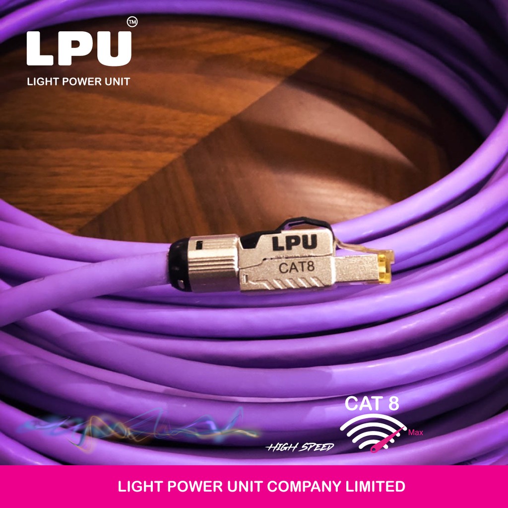 พร้อมส่ง LPU สายแลน Cat8 ยาว 30 เมตร 40Gbps 2000 MHz สำเร็จรูป รุ่น PRO ...