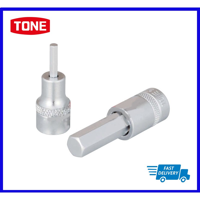 Tone Hexagon Socket 4H ลูกบ๊อกซ์เดือยโผล่ 1/2" (4 หุน) ขนาด 4, 5, 6, 8 ...