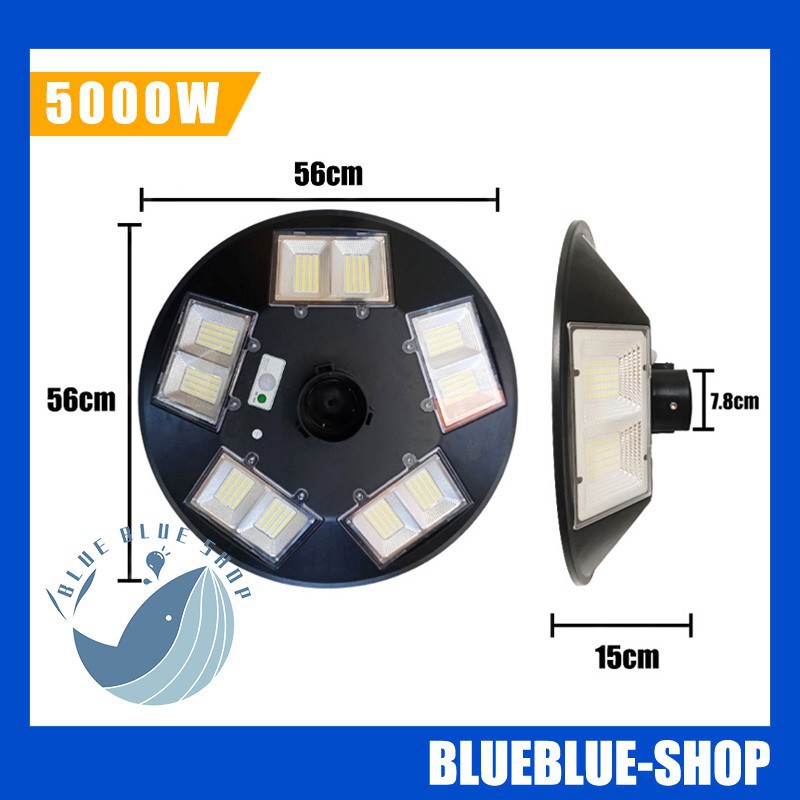 ☢‼️ใหม่ล่าสุด‼️ 5000W โคมถนน UFO Square Light โคมไฟถนนโซล่าเซลล์ พลังงานแสงอาทิตย์100%!!ราคาไม่ ...