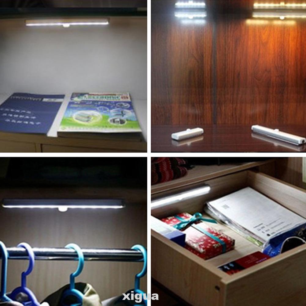 10 LED PIR Motion Sensor LED Light USB โคมไฟสำหรับตู้เสื้อผ้า - xigua ...
