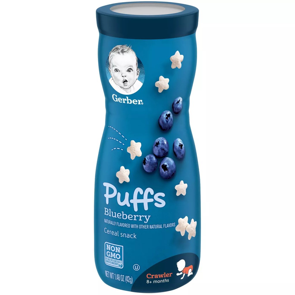 Gerber Graduates Puffs Cereal Snack Variety เเละ Gerber Lil' Crunchies ...