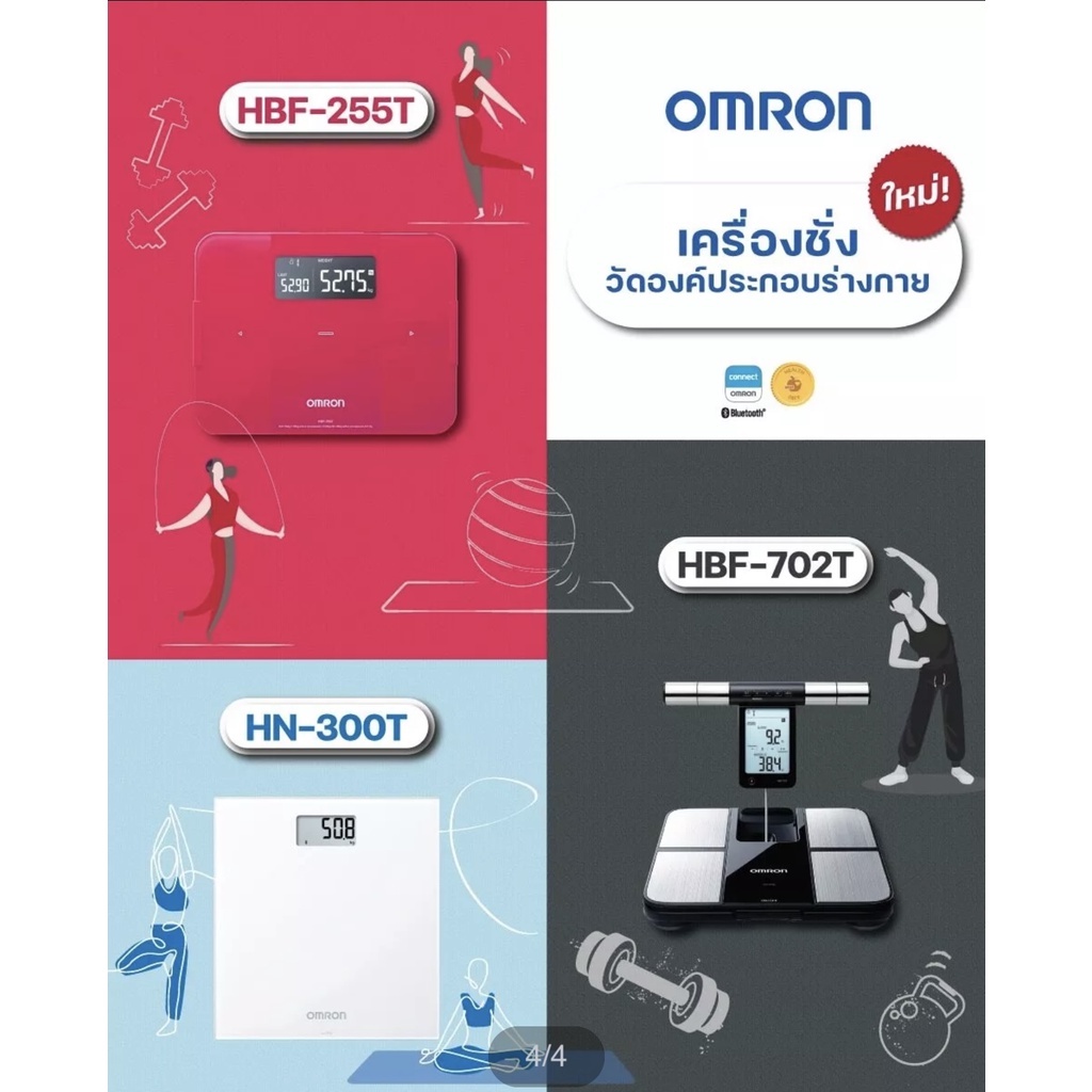 Omron Body Composition Monitor HBF-702T เครื่องวัดดัชนีมวลกาย รุ่น HBF ...