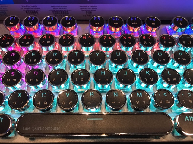 HP GK400Y MECHANICAL KEYBOARD PUNK KEYCAP BLUE SWITCHES แมคคานิคคอล ...
