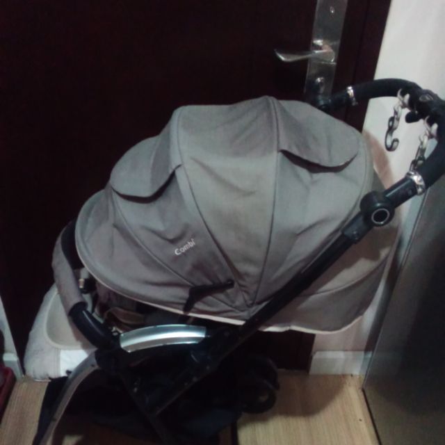 รถเข็น Combi Miracle Turn Elegant FE-500 White Label สีเทา รุ่นท๊อป | Shopee Thailand