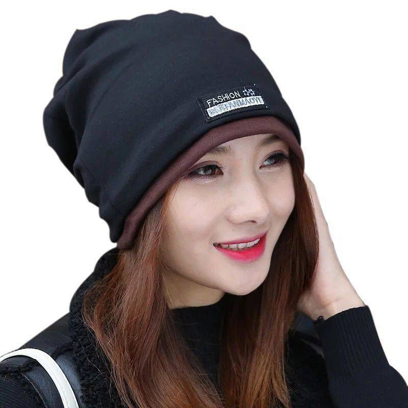 Hat Female Autumn and Winter Toque Fashion Sleeve Cap Korean Fashion ...