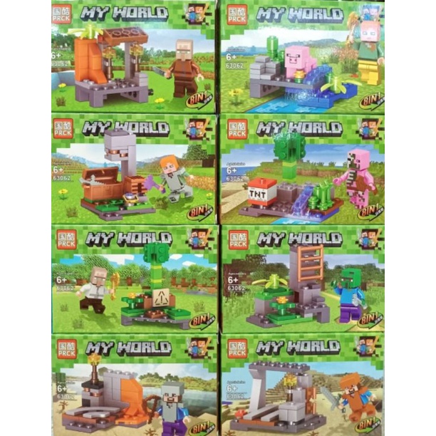 เลโก้มายคราฟ MY WORLD SET 8 กล่อง | Shopee Thailand