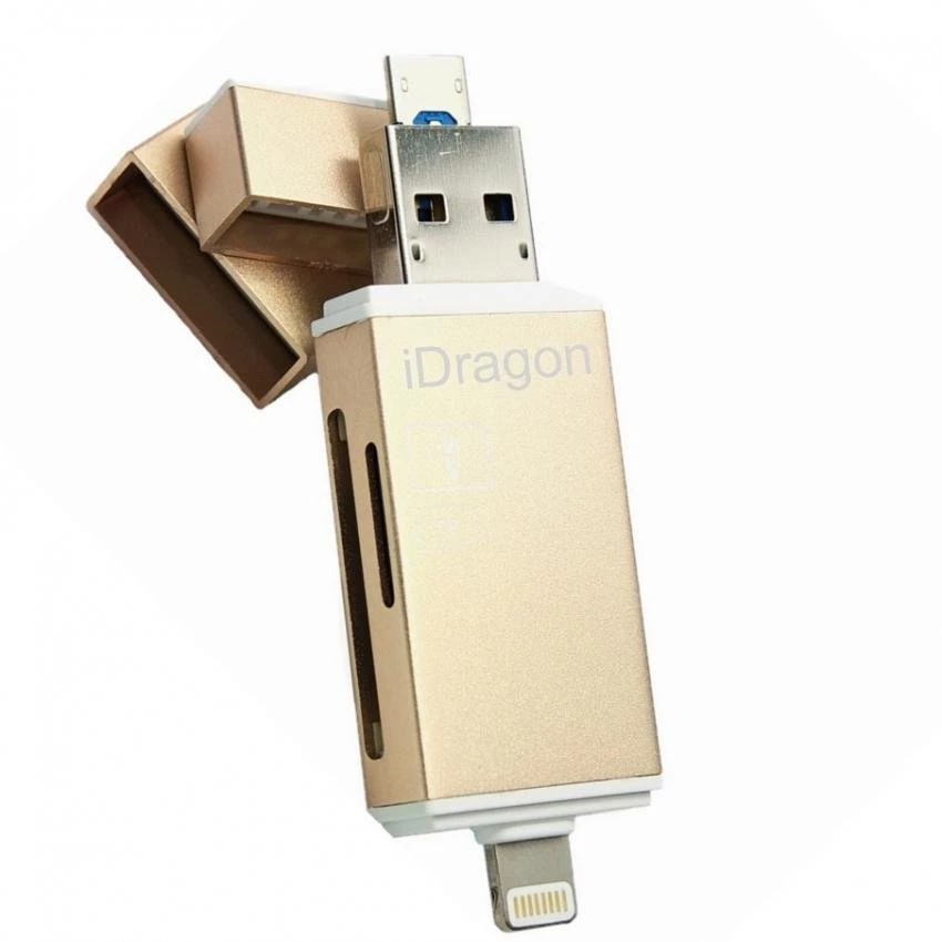 iDragon - iUSB Pro Card Reader Micro SD/SD Card USB 3.0 แฟลชไดร์ฟสำรอง ...