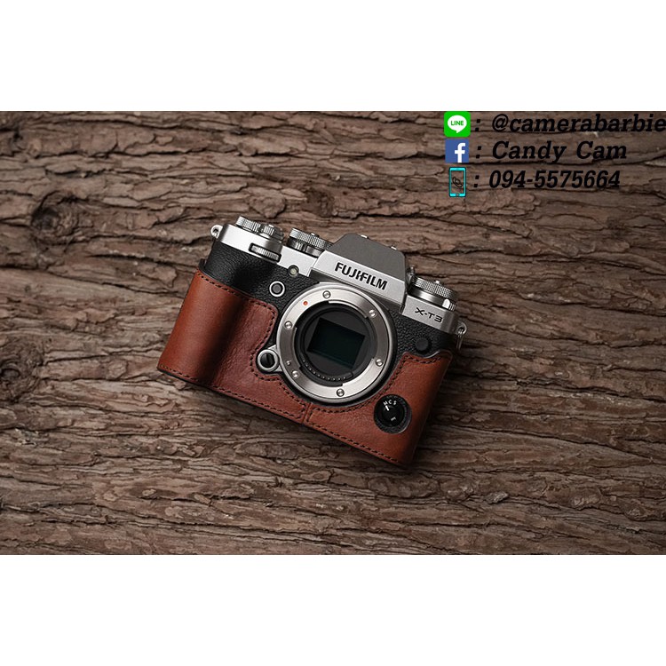 Half case เคสหนัง หนังแท้ Mr Stone Fujifilm XT3 - candy_cam - ThaiPick