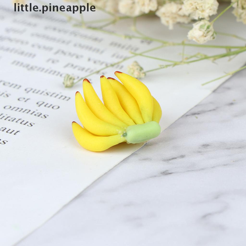 [Pine] 1Pcs Miniature Food Fruit Banana For 1:12 Dollhouse Kitchen ...