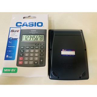 เครื่องคิดเลข CASIO MW-8V (8 หลัก) คาสิโอ้ ของแท้! รับประกัน 2 ปี ...