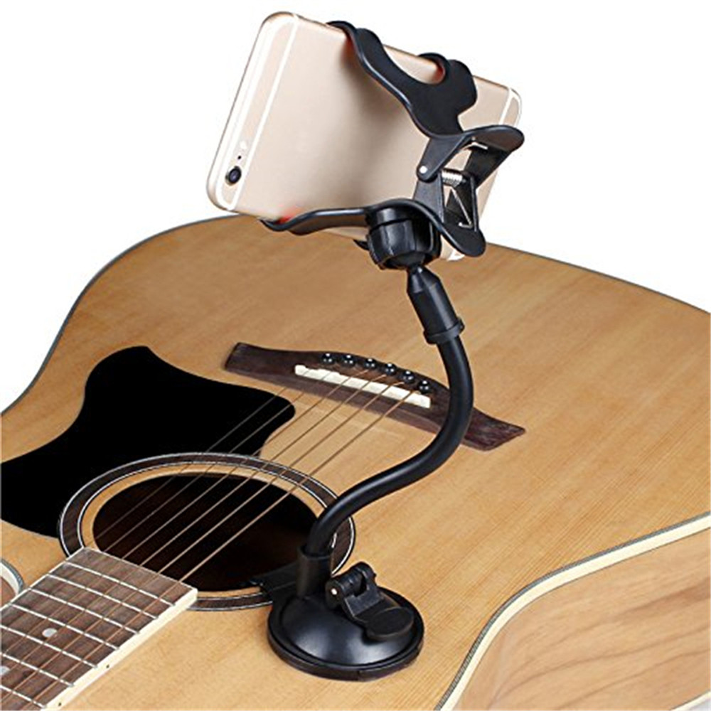 MENGXUAN Guitar Parts Guitar Phone Holder Black Mobile Phone Holder ...