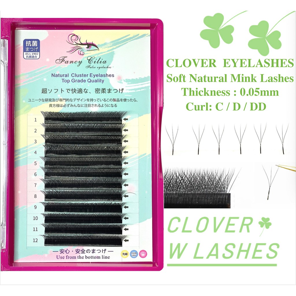Clover Eyelash Extension 3D Lashes Premade Volume eyelashes Y shape ...