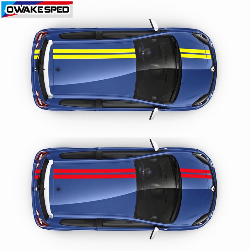 รถเครื่องประดับCar Bonnet Sort Stries For Renault Twingo Clio 1 set ...