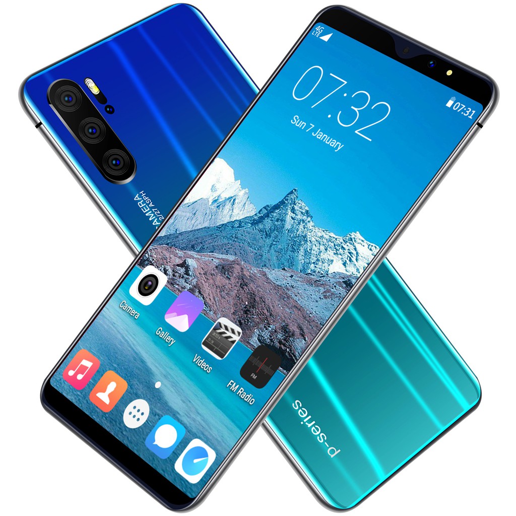 P31 PRO 6.1 นิ้ว HD hd หน้าจอเต็มหน้าจอจดจำใบหน้า （จดจำลายนิ้วมือ+การ ...