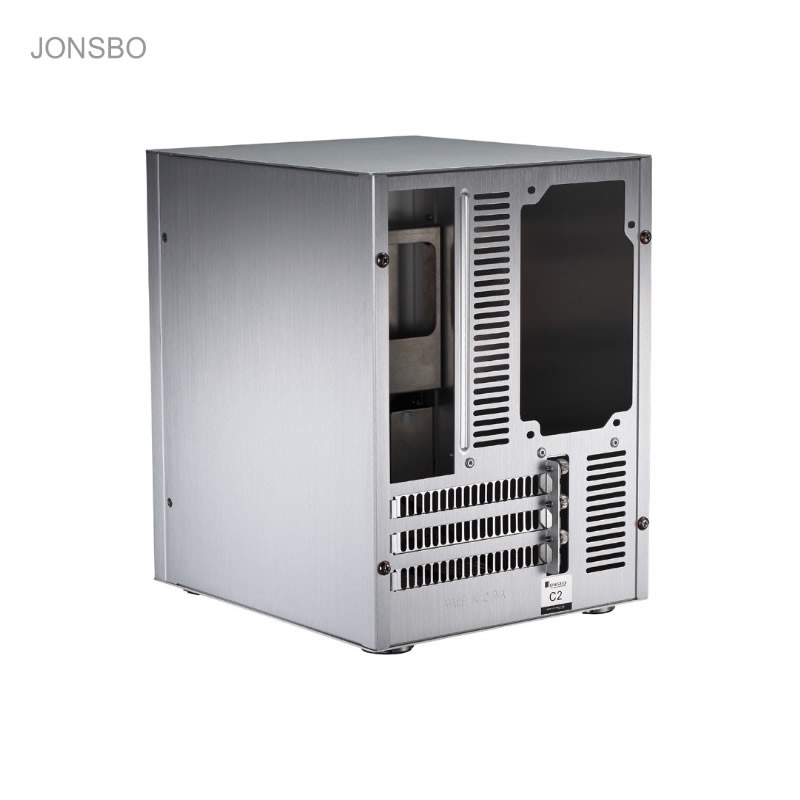 Jonsbo C2 Silver Aluminum Mini ITX MATX computer Case USB.0 game small ...