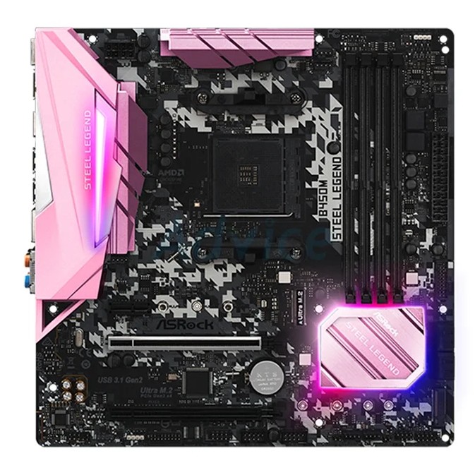 (AM4) ASROCK B450M STEEL LEGEND PINK EDITION - advice_banpaew - ThaiPick