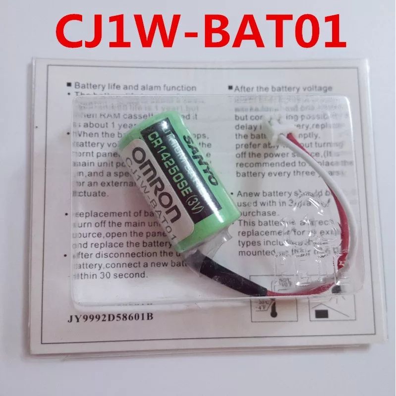 Omron CJ1W-BAT01 CP1H CP1L 3โวลต์ 3v PLCแบตเตอรี่ลิเธียมแบตเตอรี่มี ...