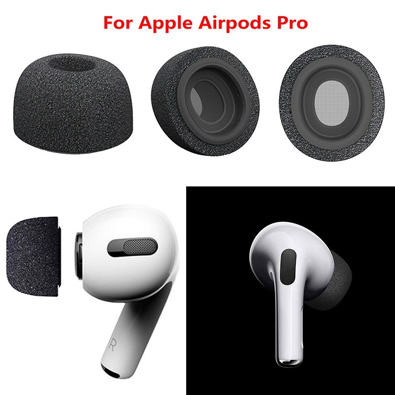 2/6pcs Soft Air Foam Ear Tips Buds Cap For Apple Airpods Pro Airpods 3 ...