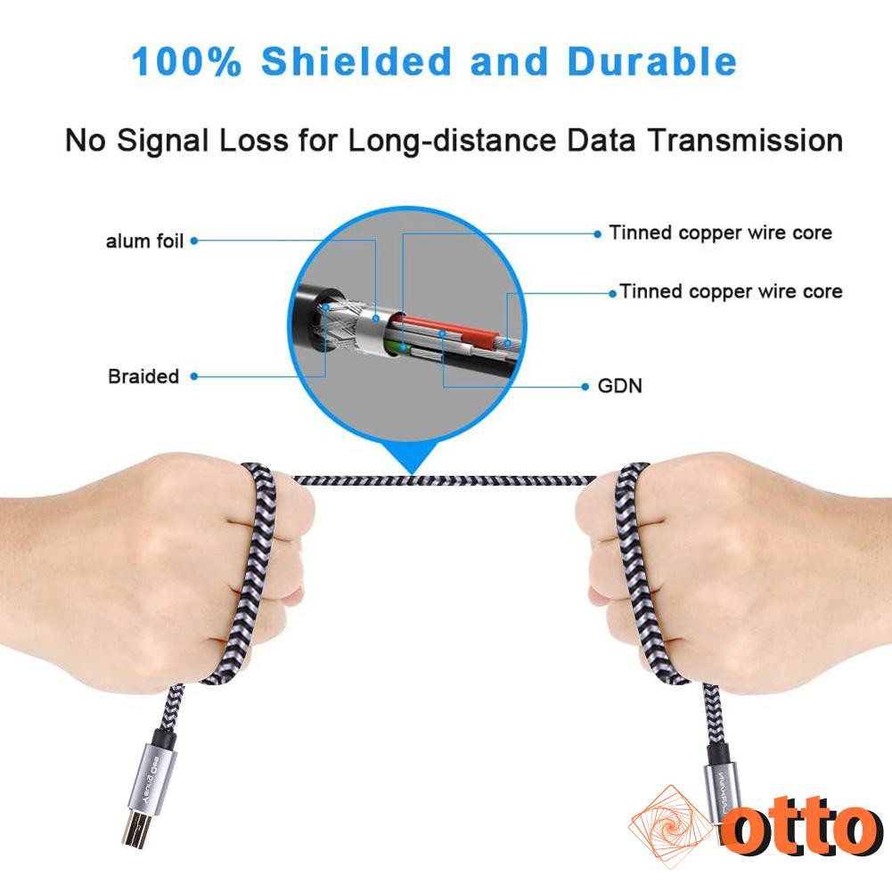 Ot.480Mbps Usb C To Usb Type B 2.0 สายเคเบิ้ลเคเบิ้ลสําหรับเครื่องพิมพ์ ...