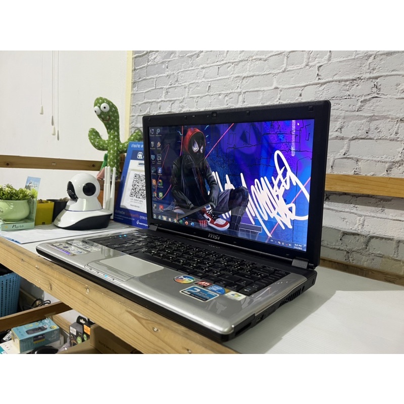 msi EX460 series แรม 4GB แบตเก็บไฟโน๊ตบุ๊คมือ2 ตำหนิคคีย์บอร์ดเสีย แถม ...