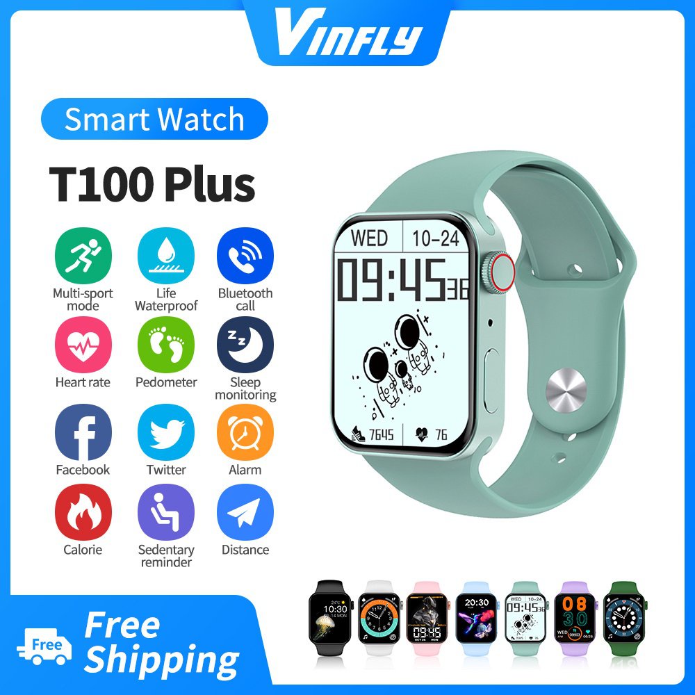 2021T100plus Series 7 Smart Watch 44MM Smart Watch 1.75inch IPS Full ...