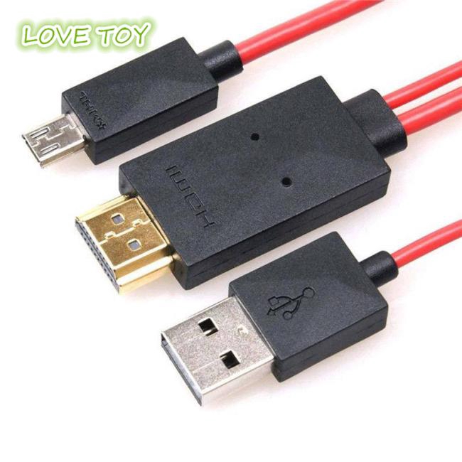 อะแดปเตอร์ hdmi micro usb to hdmi 1080 p hd tv สายเคเบิ้ลสําหรับ ...