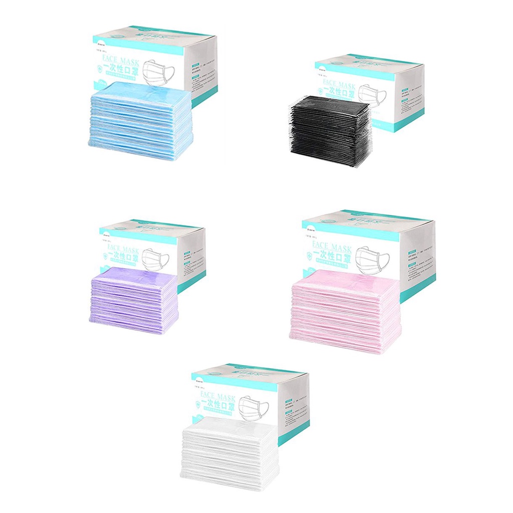 +I Purple Protective Masks Face Shield Three Layer Protective ...