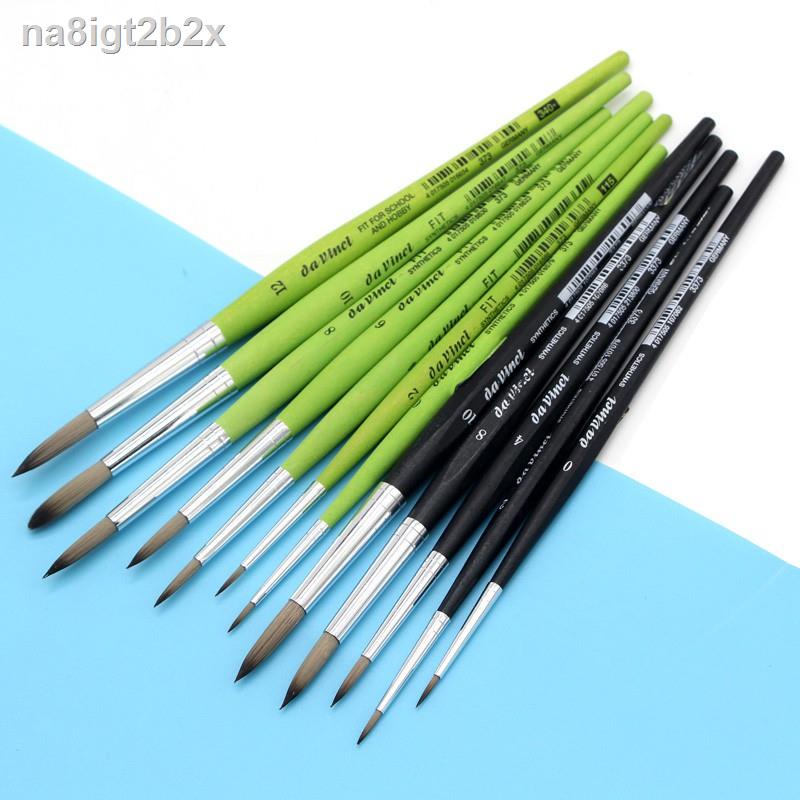 German Da Vinci Da Vanci Pointed Round Head Nylon Hair Watercolor Brush ...