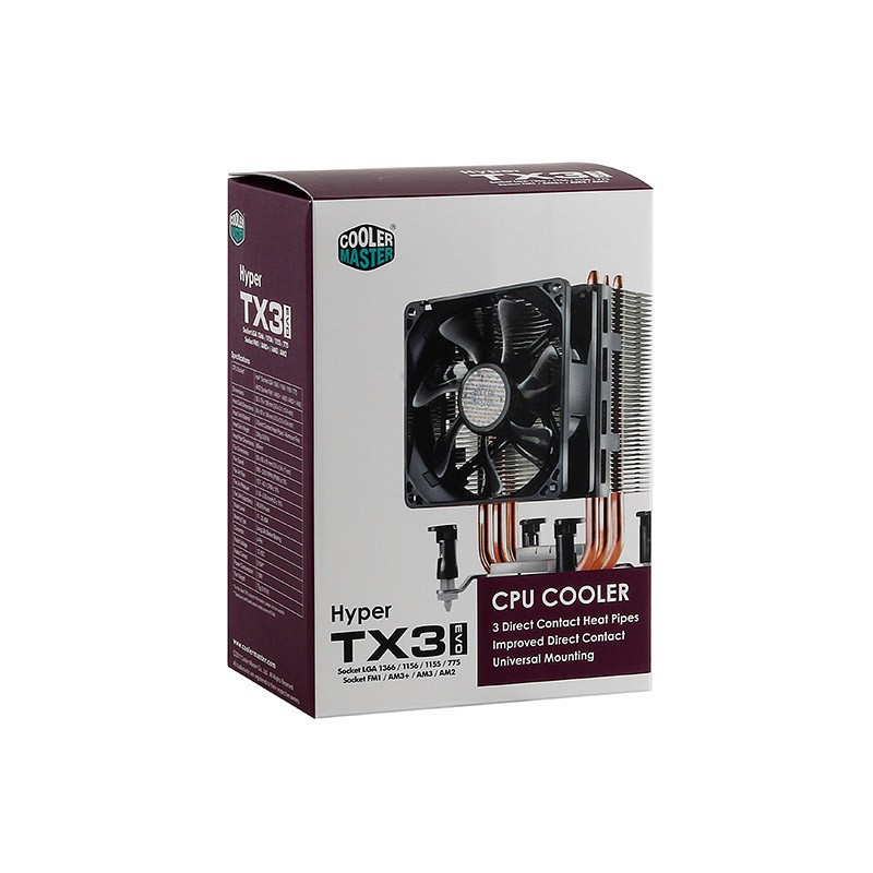 266.CPU COOLER COOLERMASTER Hyper TX3 EVO | Shopee Thailand