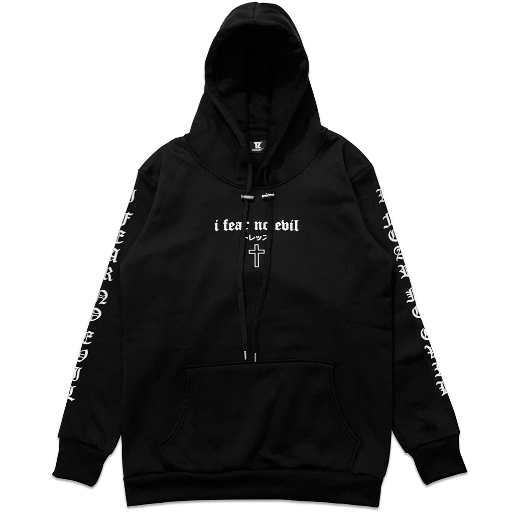 TZ worldwide I FEAR NO EVIL HOODIE - BLACK/WHITE (GLOW INN THE DARK ...