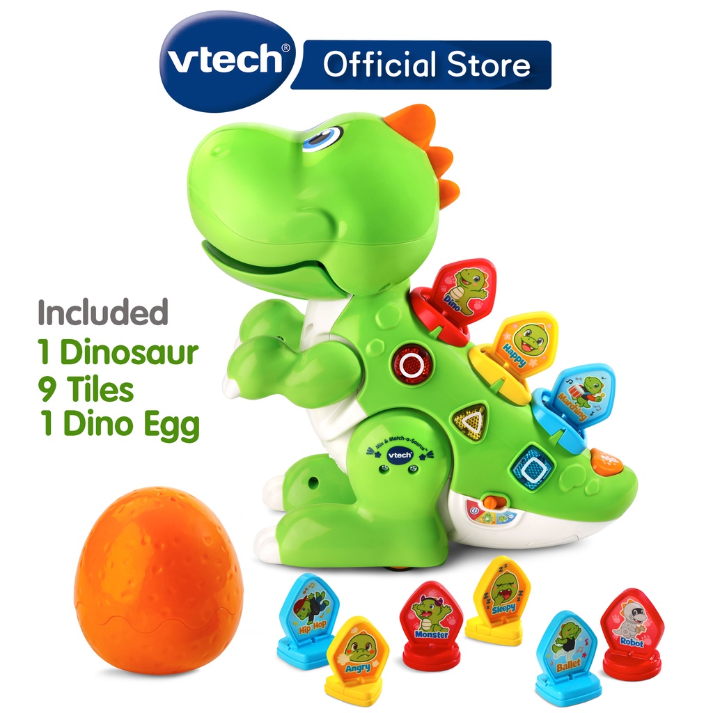 VTech Dancing Emotion Coaching Dinosaur (Mix Match-a-Saurus) Electronic ...