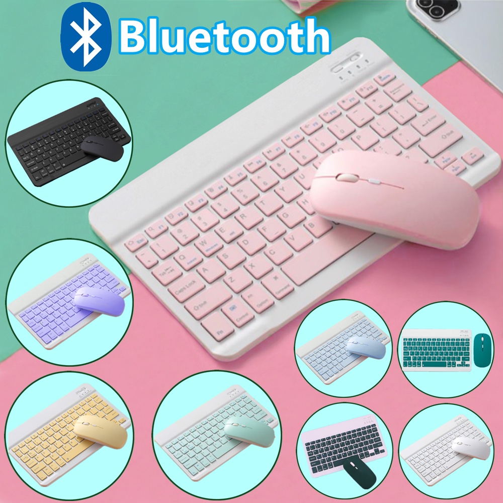 Wireless Bluetooth Keyboard and mouse full set mobile phone iPad tablet ...
