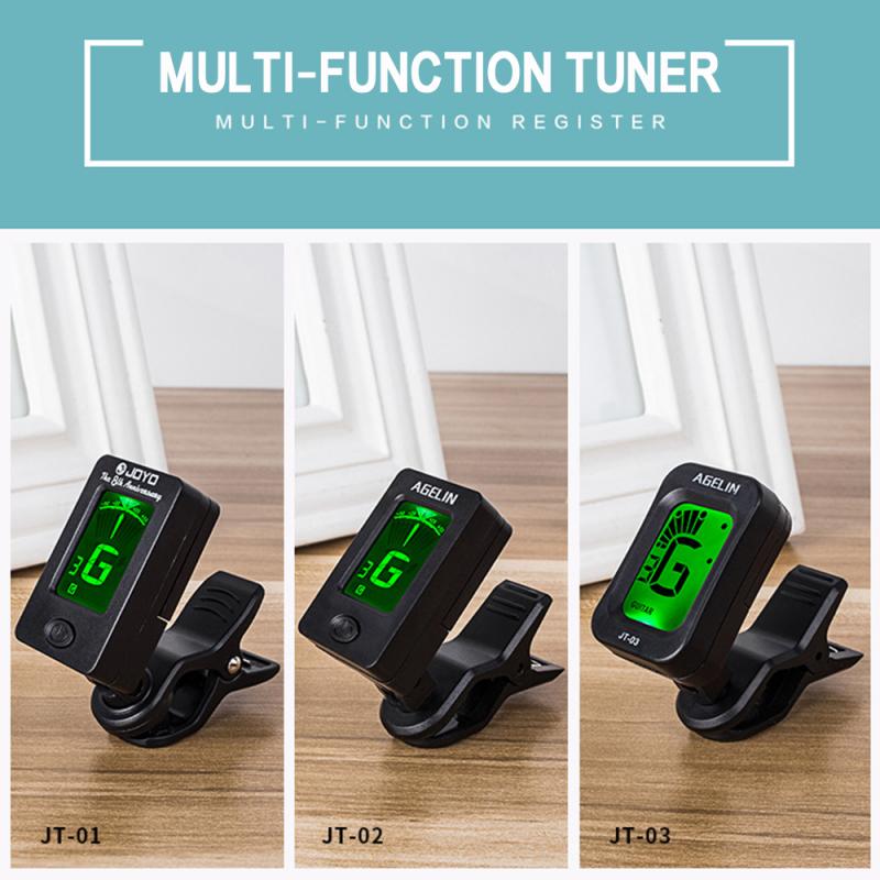 1PC Guitar Electronic Tuner Chromatic LCD Clip on Tuner Electric Acoustic Guitar Bass Violin ...