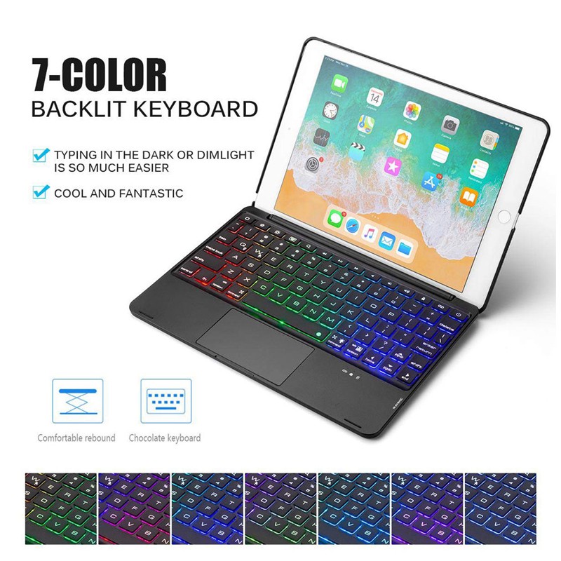 Keyboard Case for iPad Pro 9.7 & iPad Air 2 ,with Touchpad Backlits ...
