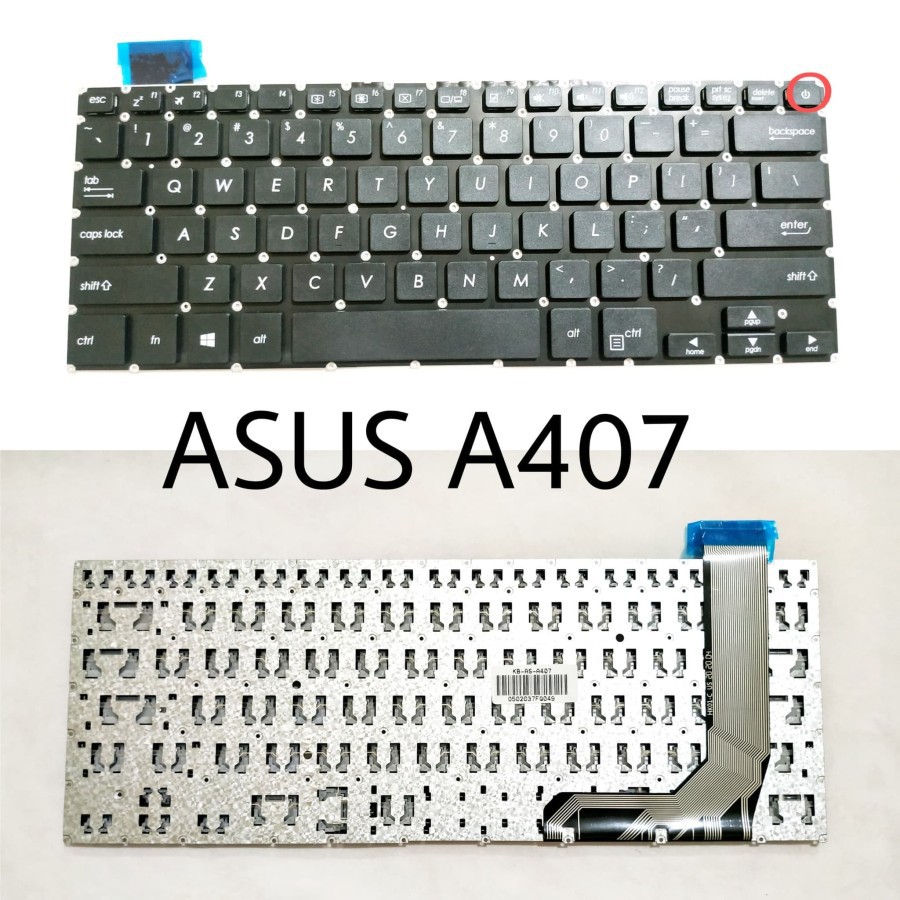 คีย์บอร์ดแล็ปท็อป Original Asus 407 A407 A407M A407Ma A407U - enter ...
