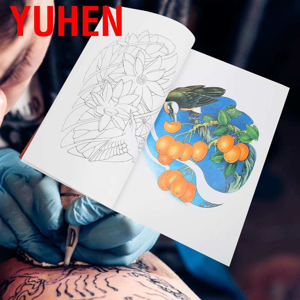 Yuhen 56 Pages Koi Kylin Pattern Shader Tattoo Book Practice Template ...